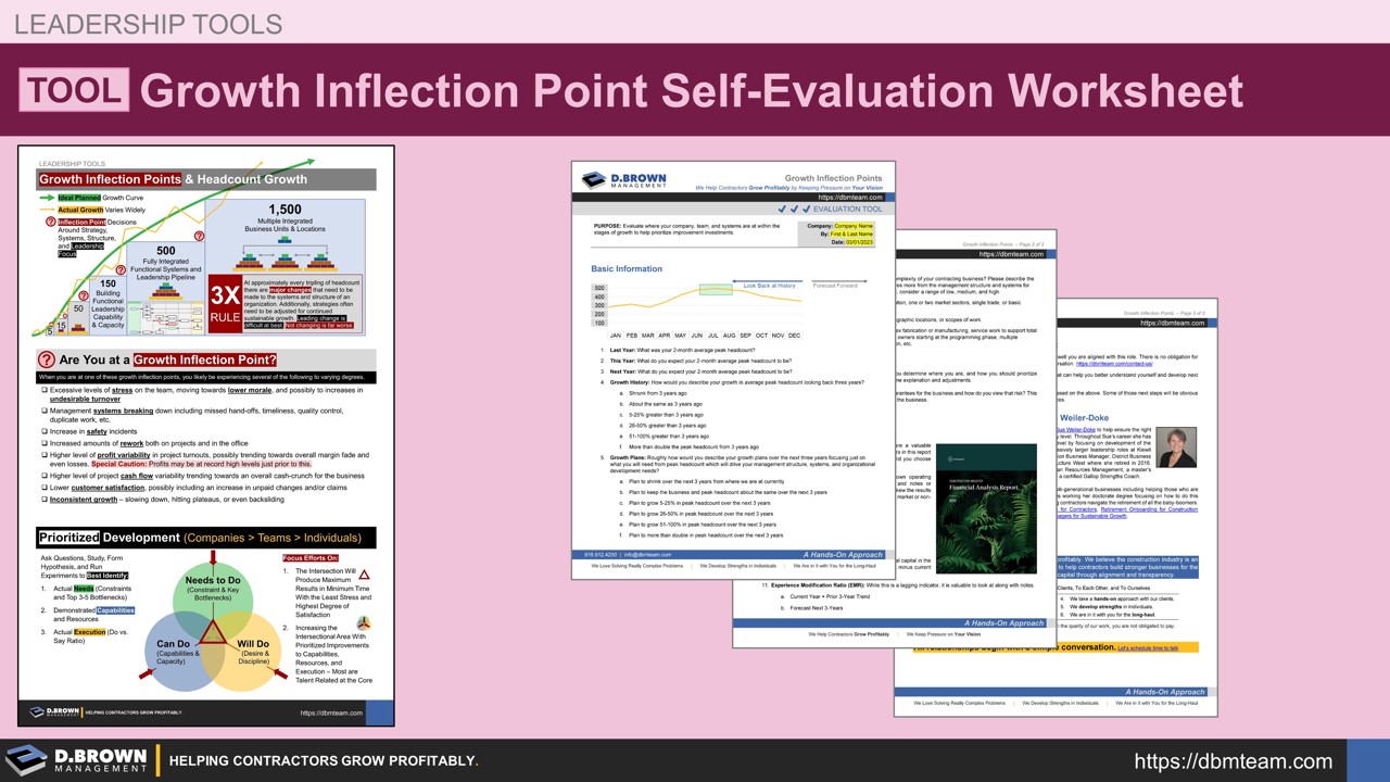 TOOL: Growth Inflection Point Summary + Self-Evaluation Worksheet
