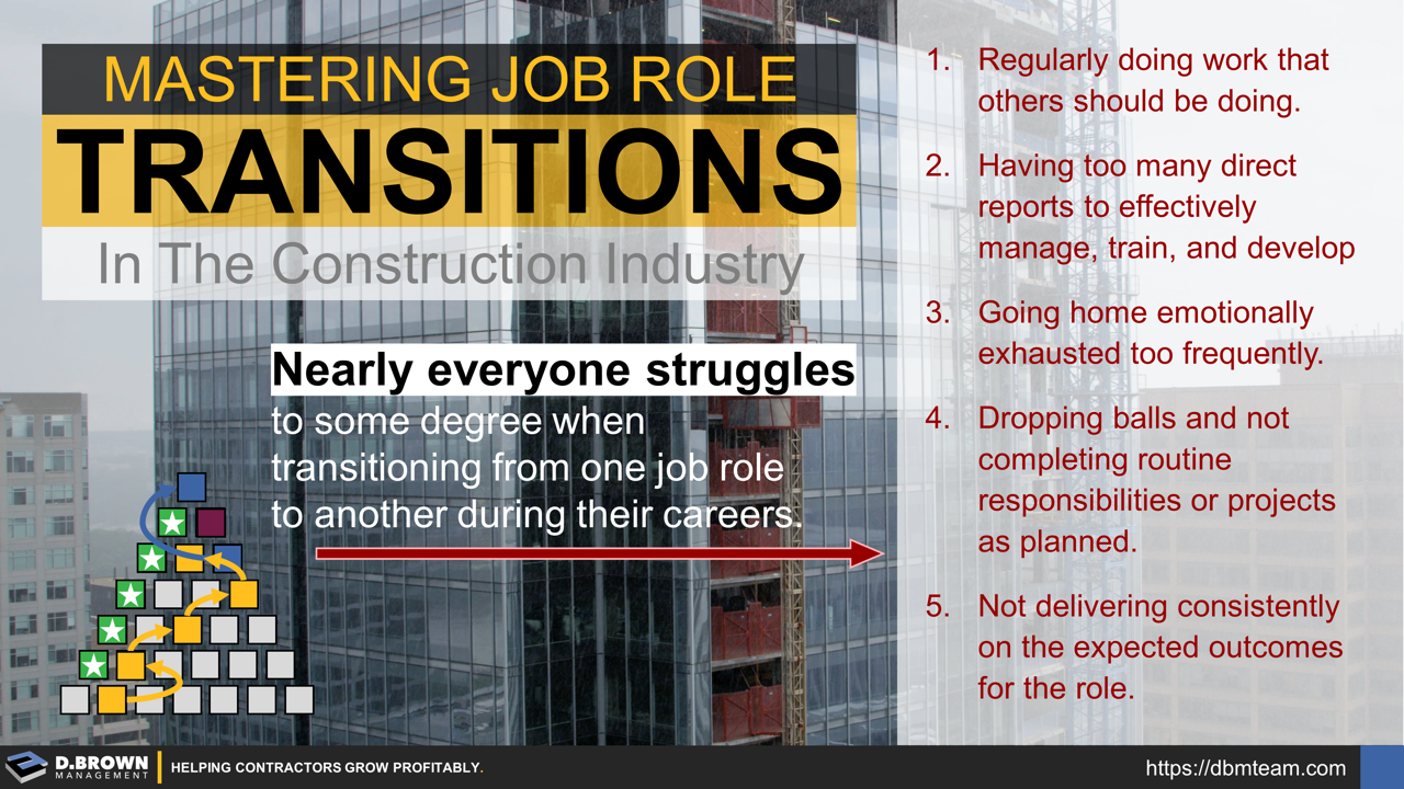 Mastering Job Role Transitions in the Construction Industry